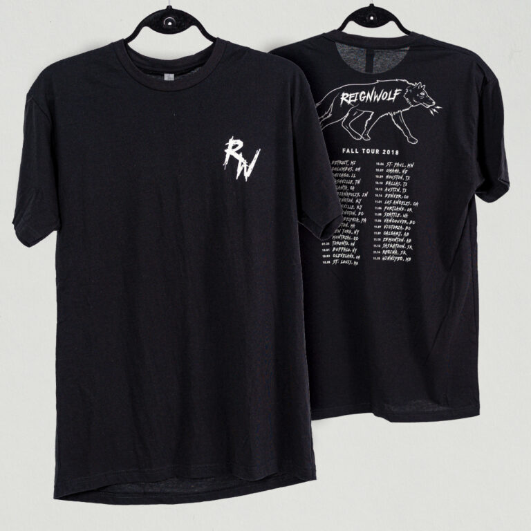 Fall 2018 Tour Black Tee • Reignwolf