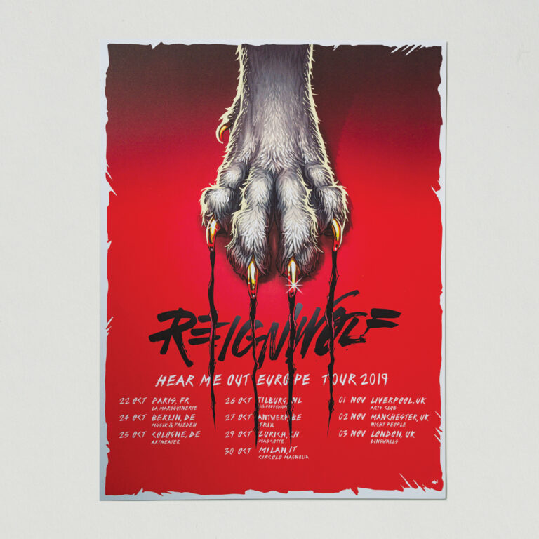 2019 Hear Me Out Europe Poster • Reignwolf
